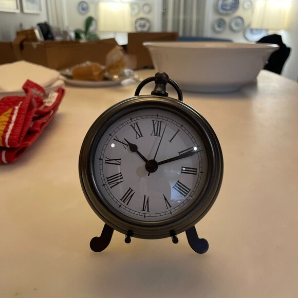 Pottery Barn | Accents | Pottery Barn Clock On A Stand | Poshmark
